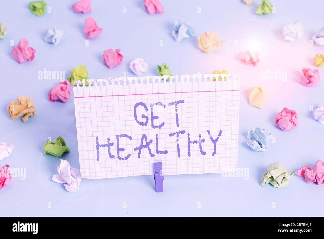 Conceptual hand writing showing Get Healthy. Concept meaning possessing ...