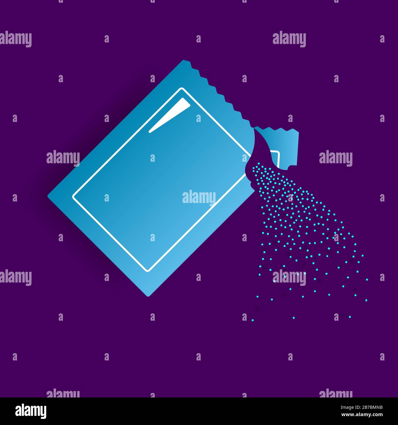 An open sachet from which the medicine is poured. Medical icon Stock ...