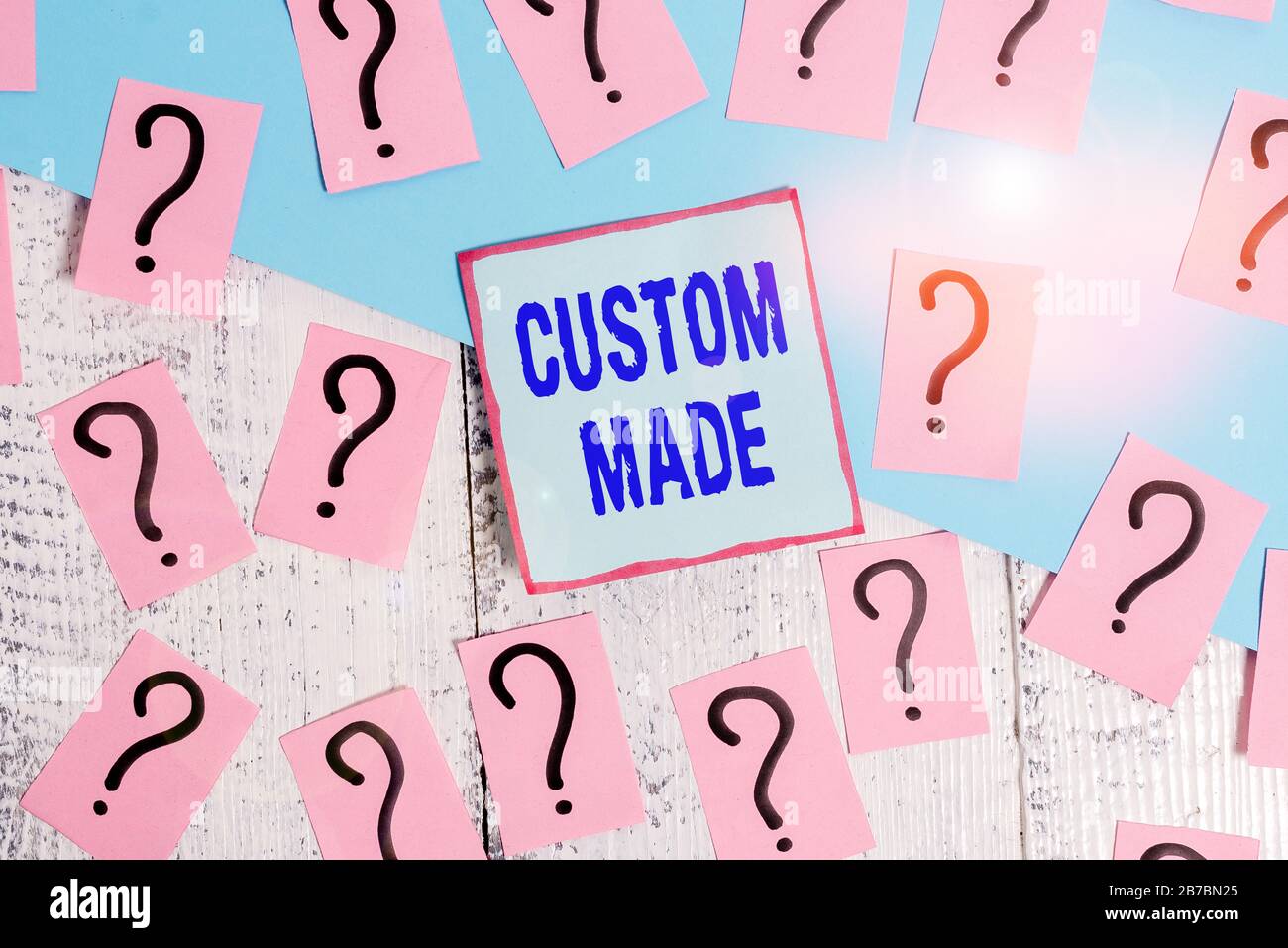 Conceptual hand writing showing Custom Made. Concept meaning it is made ...