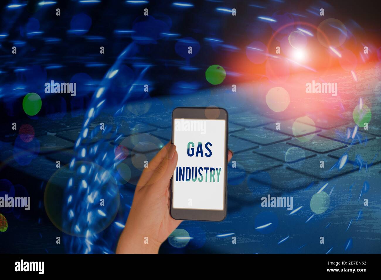 Handwriting text writing Gas Industry. Conceptual photo global ...