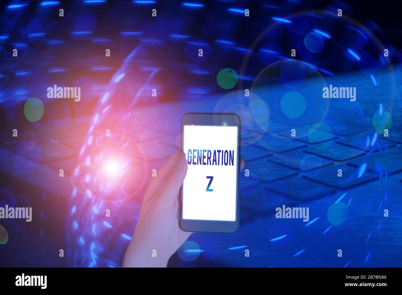 Handwriting text writing Generation Z. Conceptual photo name for the ...