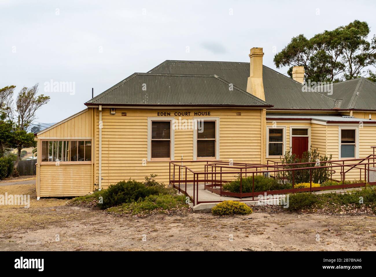 Facade of the Court House built in 1857 in a design quite different ...