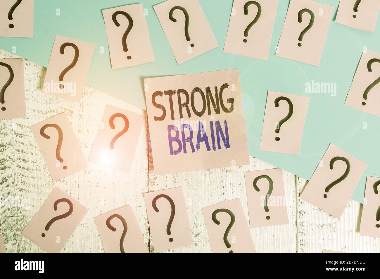 Text sign showing Strong Brain. Business photo showcasing own firm ...