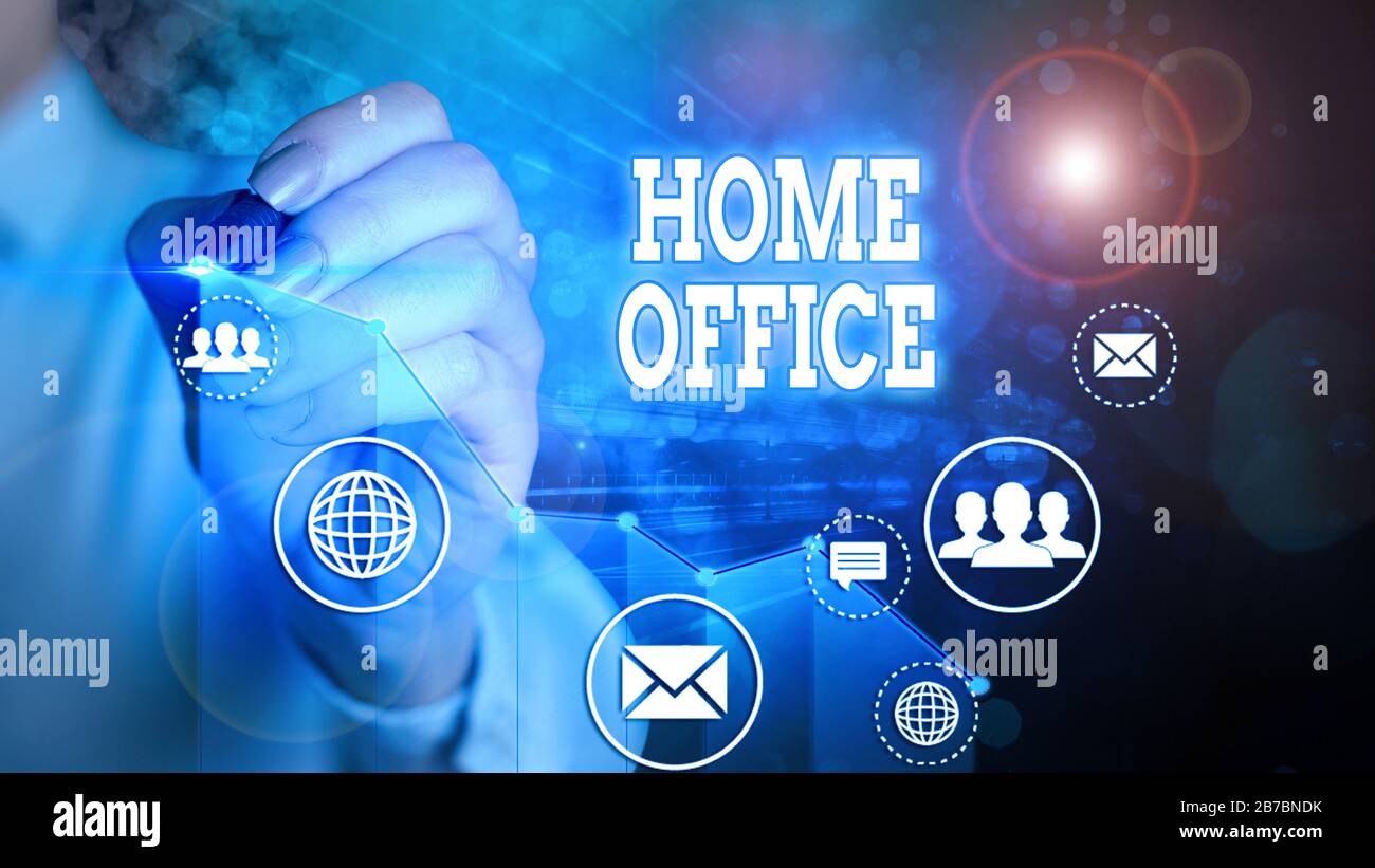 Word writing text Home Office. Business photo showcasing space ...