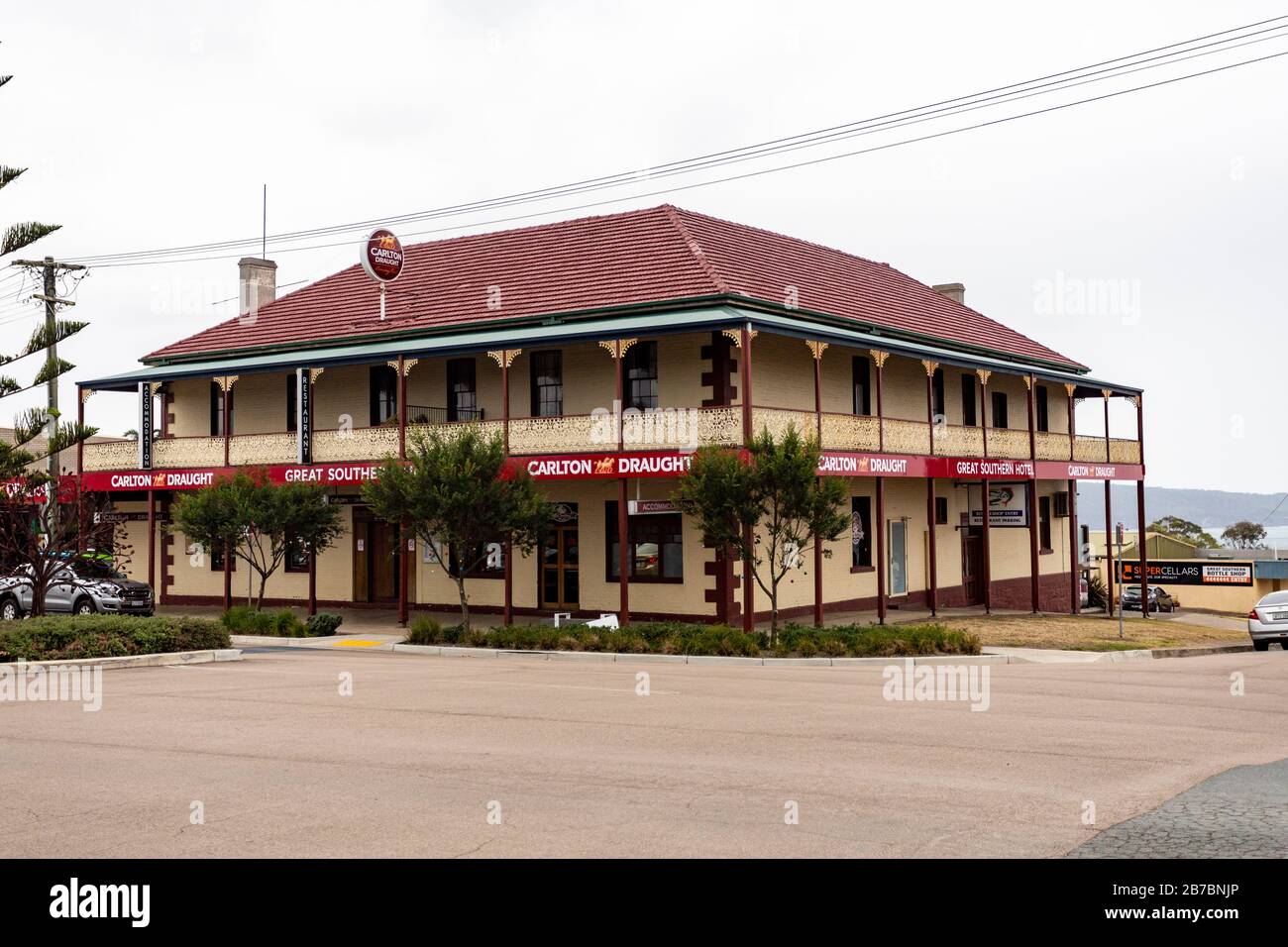 Facade of the Great Southern Inn a former general store built in 1857 ...