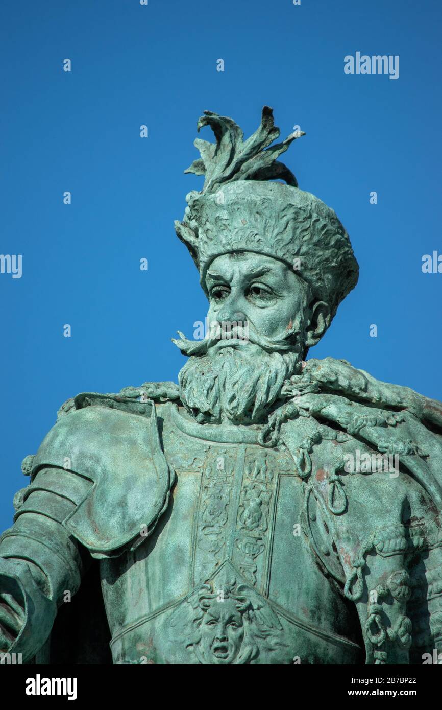 Statue of Gabriel Bethlen was Prince of Transylvania and Duke of Opole ...