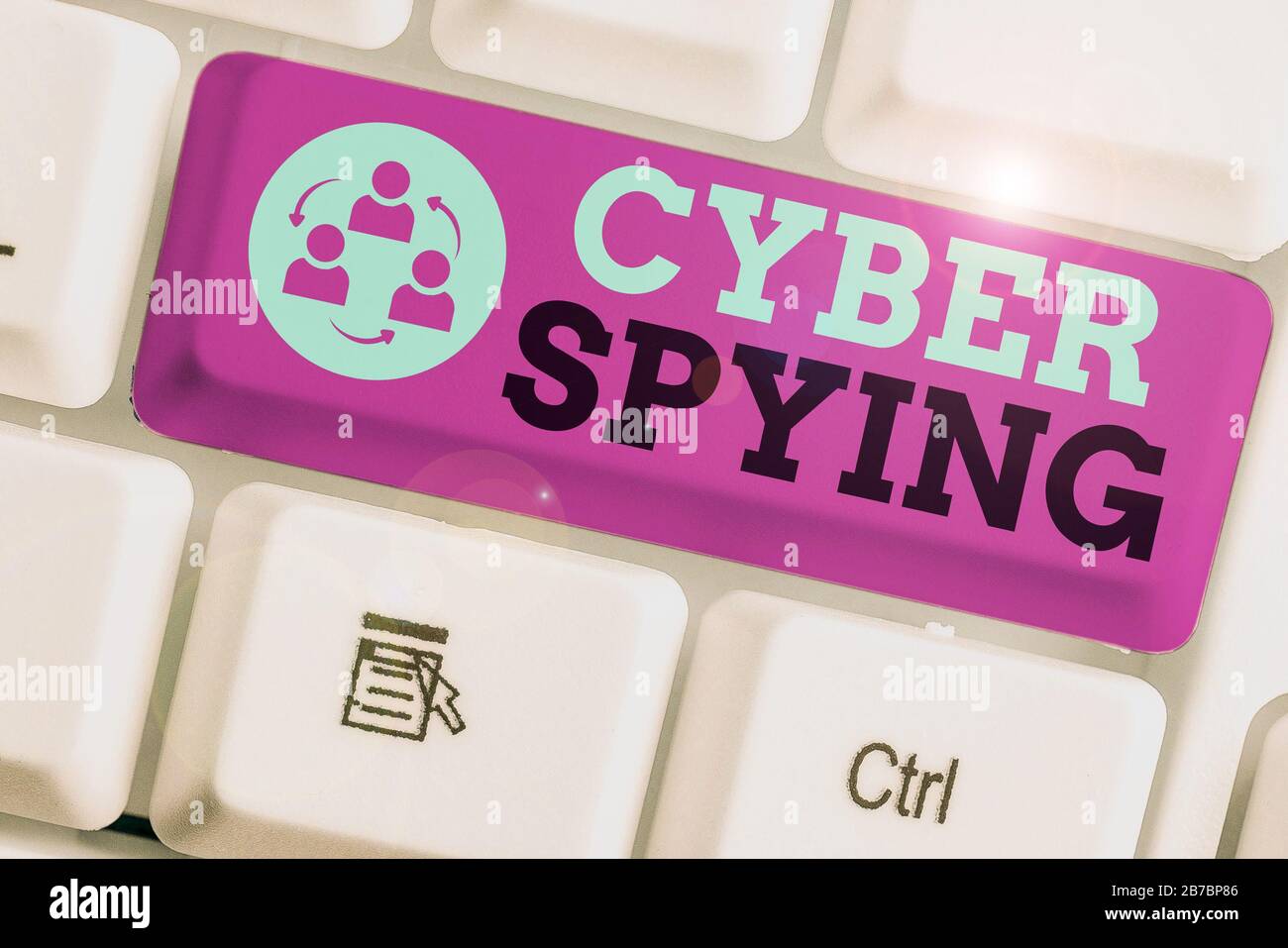 Handwriting text writing Cyber Spying. Conceptual photo form of cyber ...