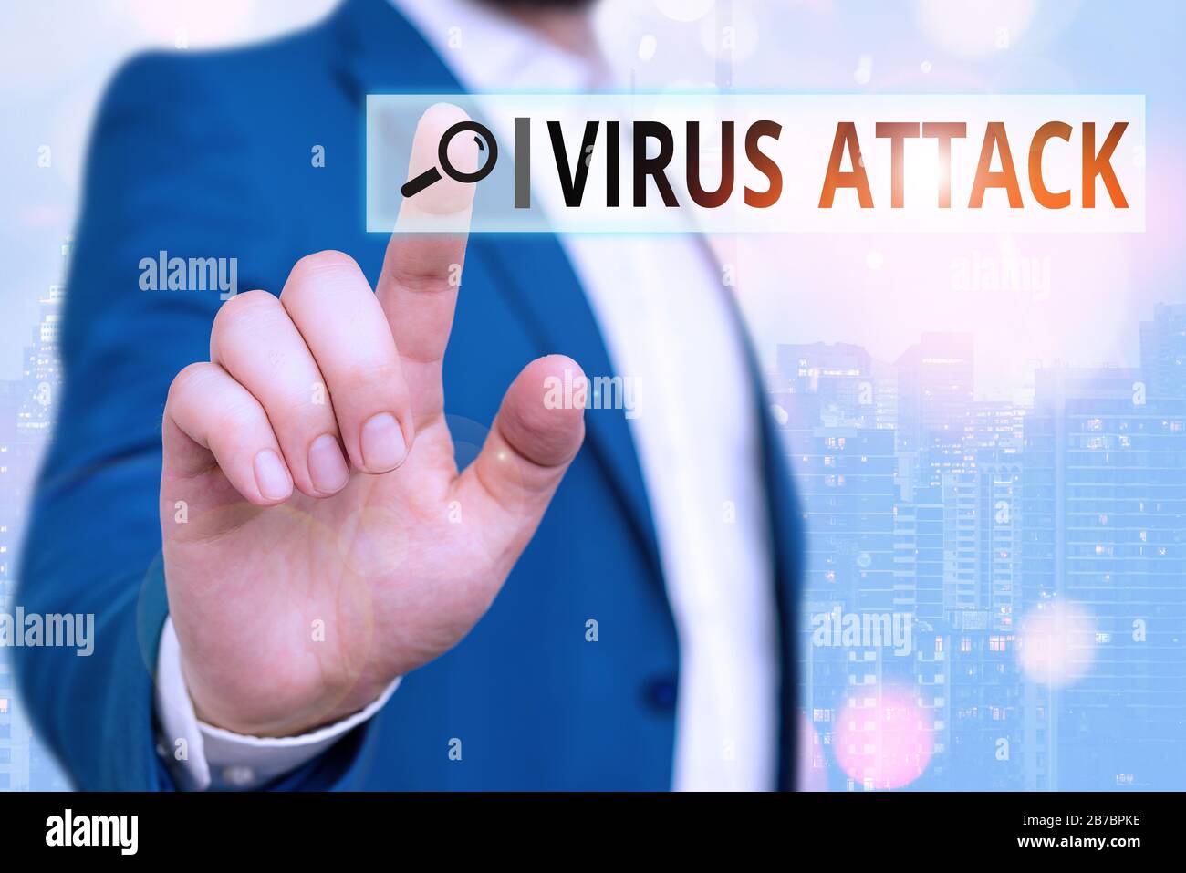 Text sign showing Virus Attack. Business photo showcasing malicious ...