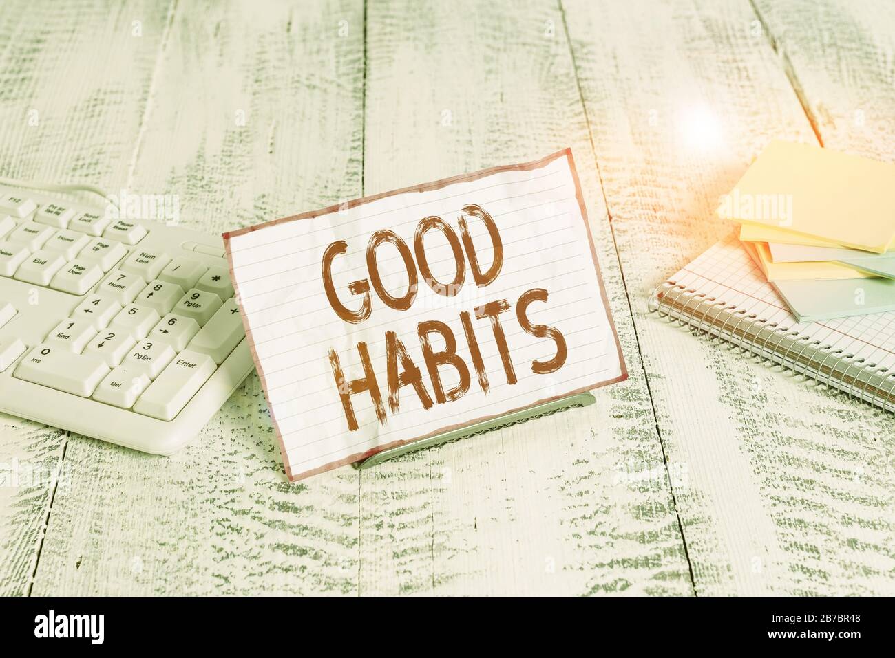 Handwriting text writing Good Habits. Conceptual photo behaviour that ...