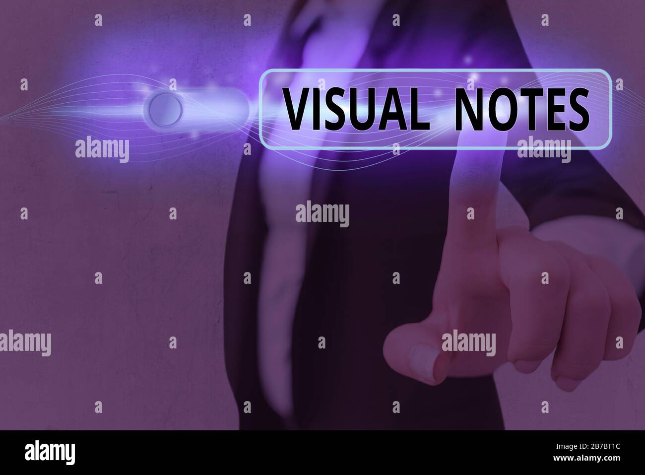 Conceptual hand writing showing Visual Notes. Concept meaning process ...