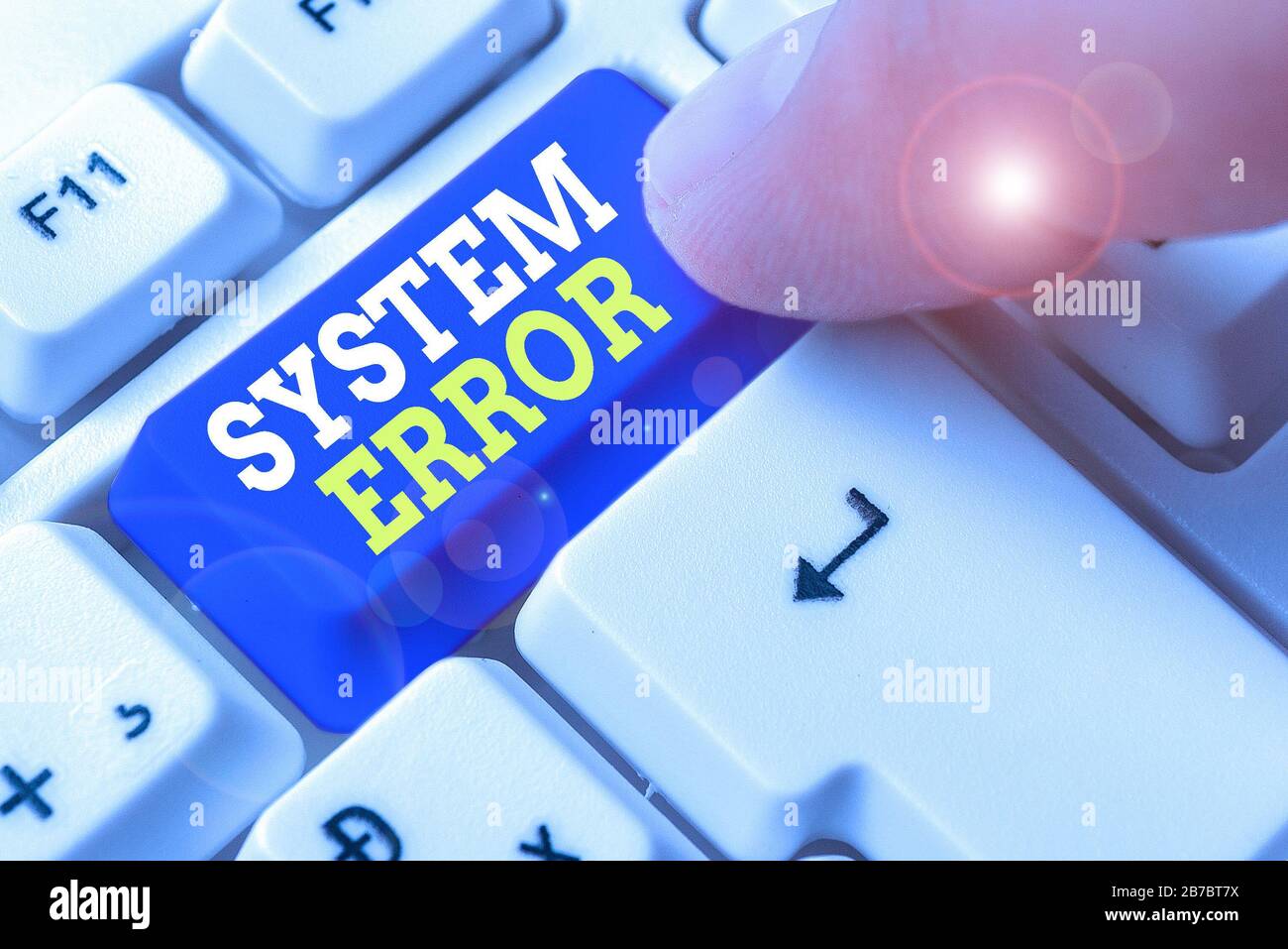 Text sign showing System Error. Business photo showcasing instruction ...
