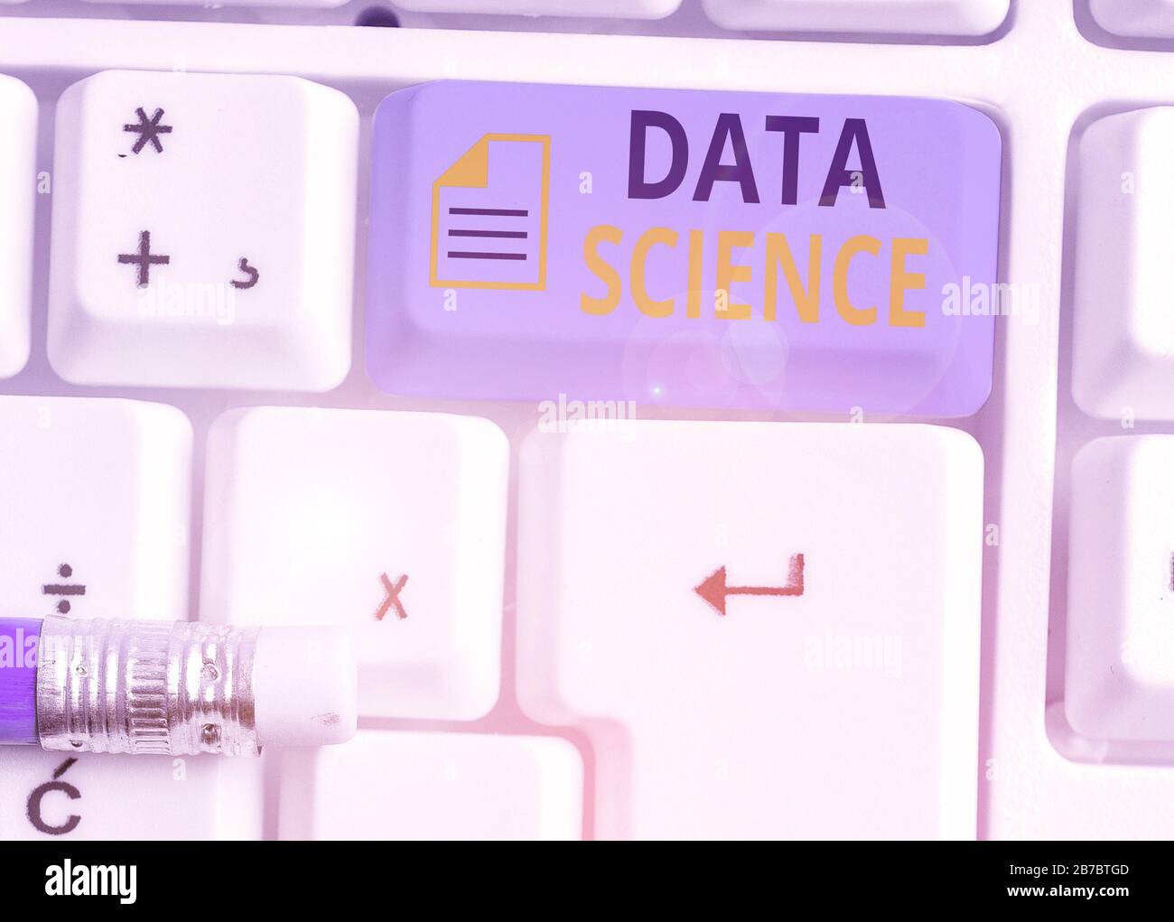Conceptual hand writing showing Data Science. Concept meaning multidisciplinary field that uses ...