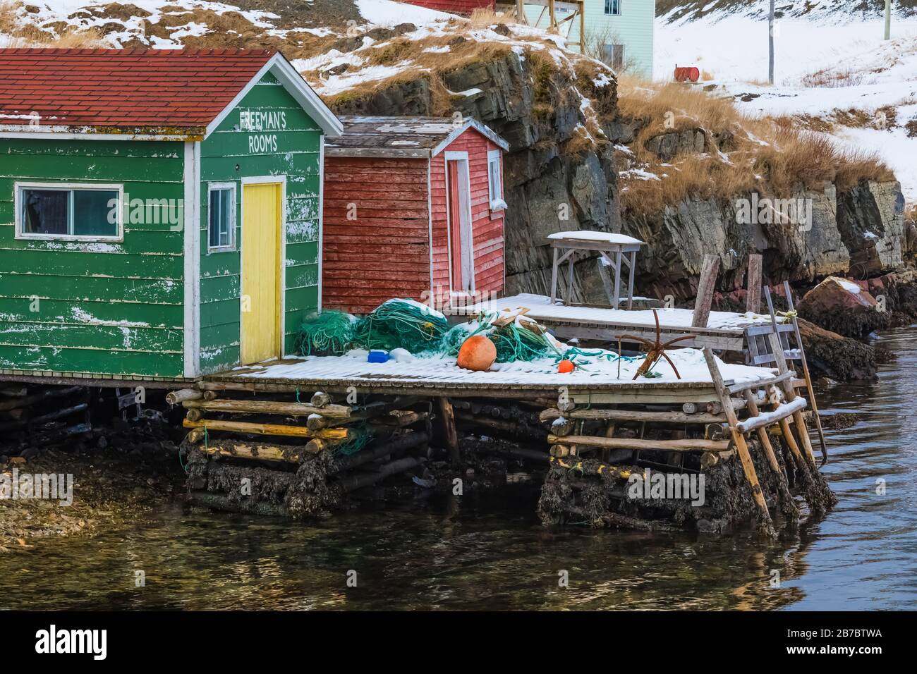 Fishing stages at Champney's West, now part of the town of Trinity ...