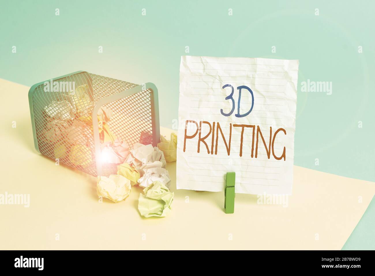 Text sign showing 3D Printing. Business photo showcasing making a ...