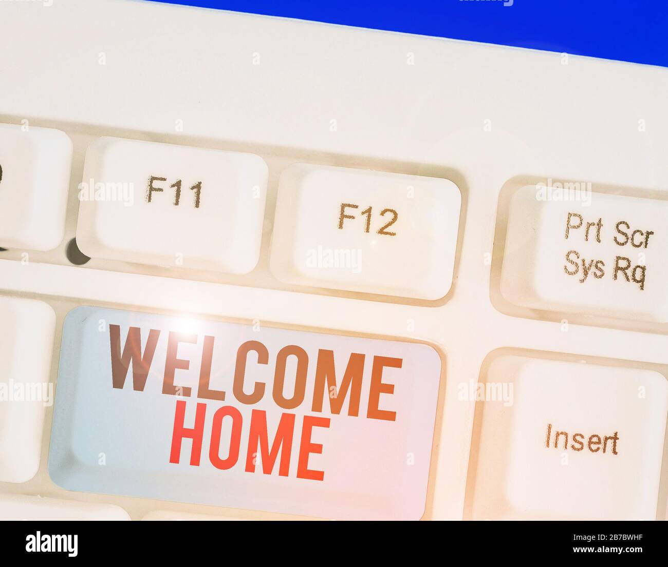 Handwriting text writing Welcome Home. Conceptual photo a reception ...