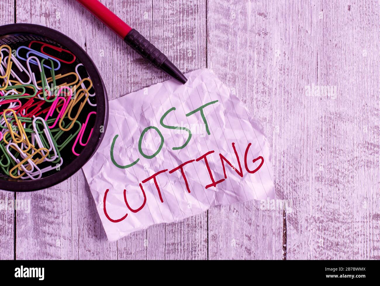 Handwriting text writing Cost Cutting. Conceptual photo actions taken ...