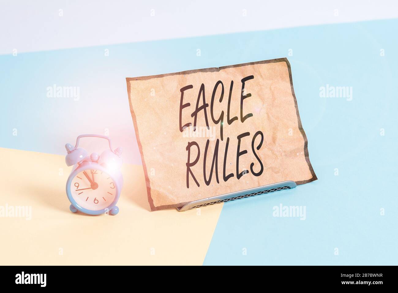 Conceptual hand writing showing Eagle Rules. Concept meaning a huge set ...