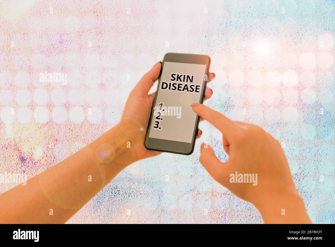 Handwriting text writing Skin Disease. Conceptual photo any of the ...