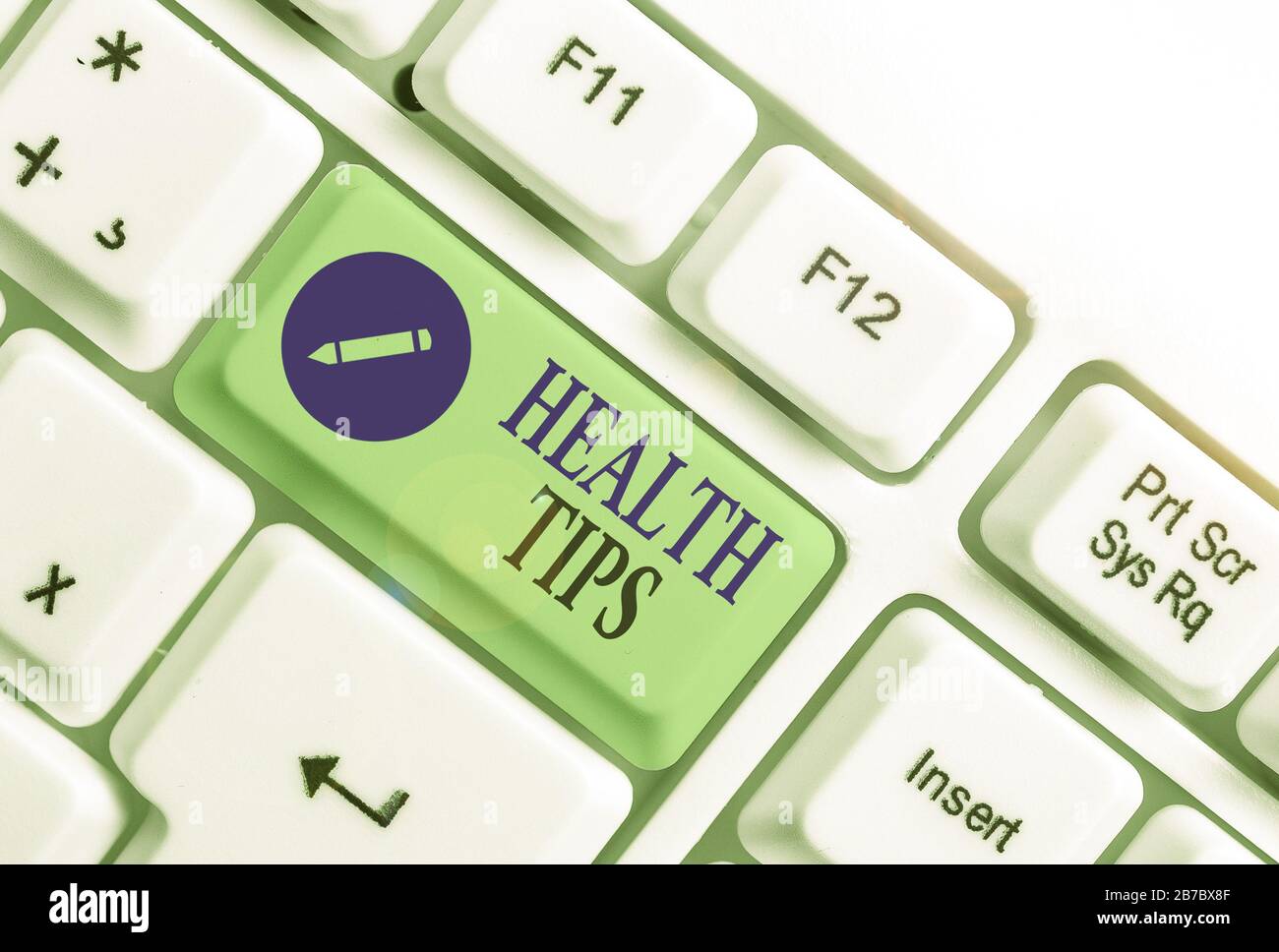 Handwriting text writing Health Tips. Conceptual photo beneficial to ...