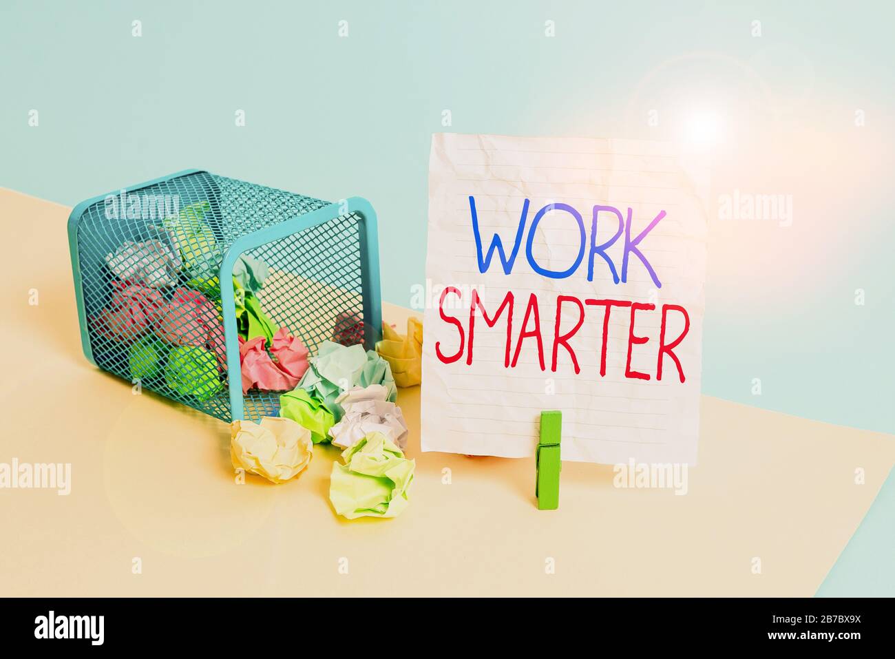 Text sign showing Work Smarter. Business photo showcasing figuring out ...