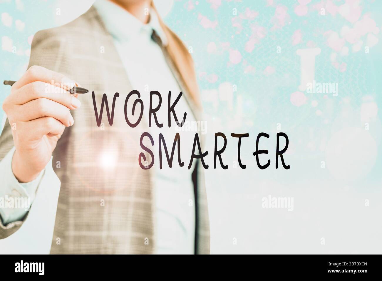 Conceptual hand writing showing Work Smarter. Concept meaning figuring ... Conceptual hand writing showing Work Smarter. Concept meaning figuring ...