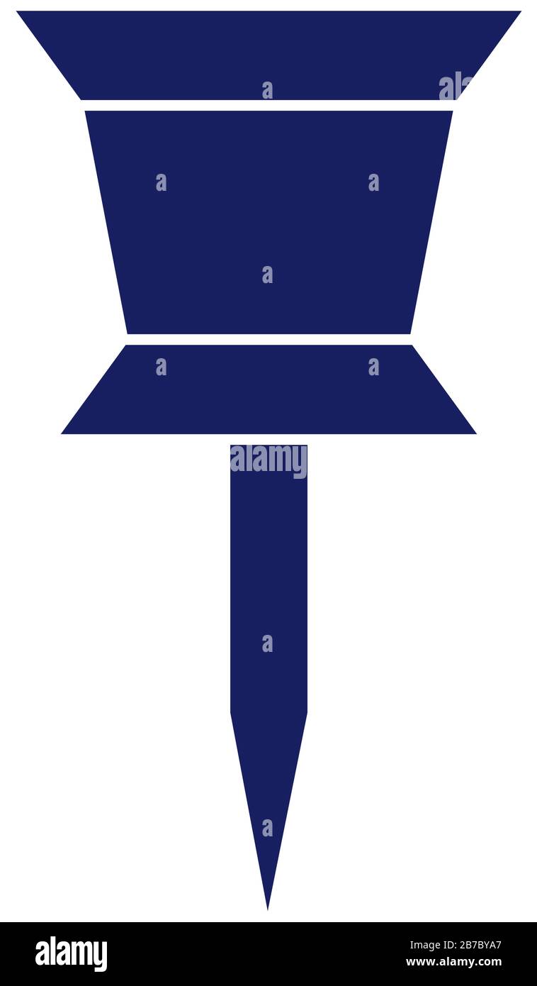 Pushpin silhouette Cut Out Stock Images & Pictures - Alamy