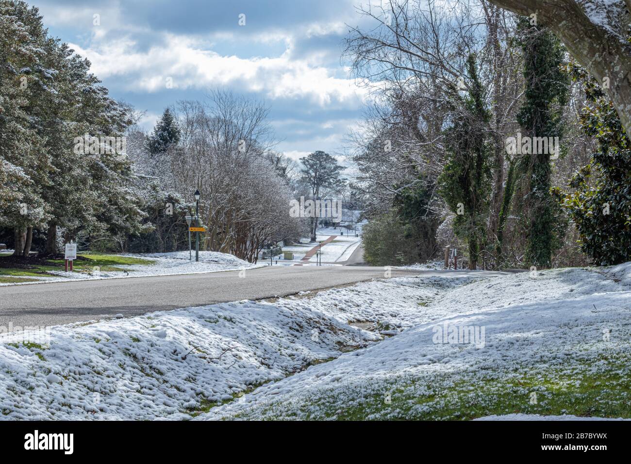 Road signs covered by trees hi-res stock photography and images - Alamy