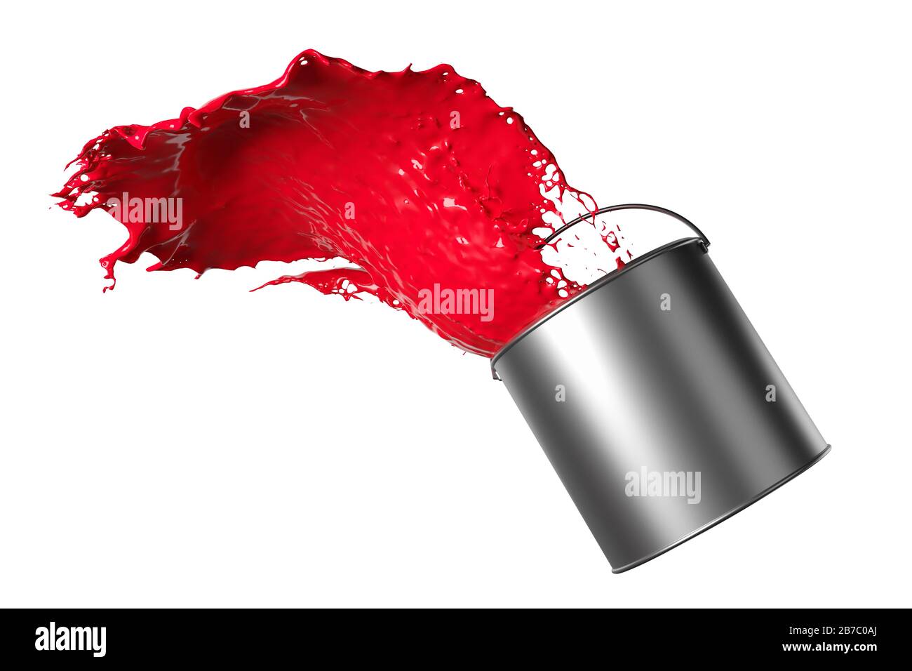 Paint bucket falling hi-res stock photography and images - Alamy