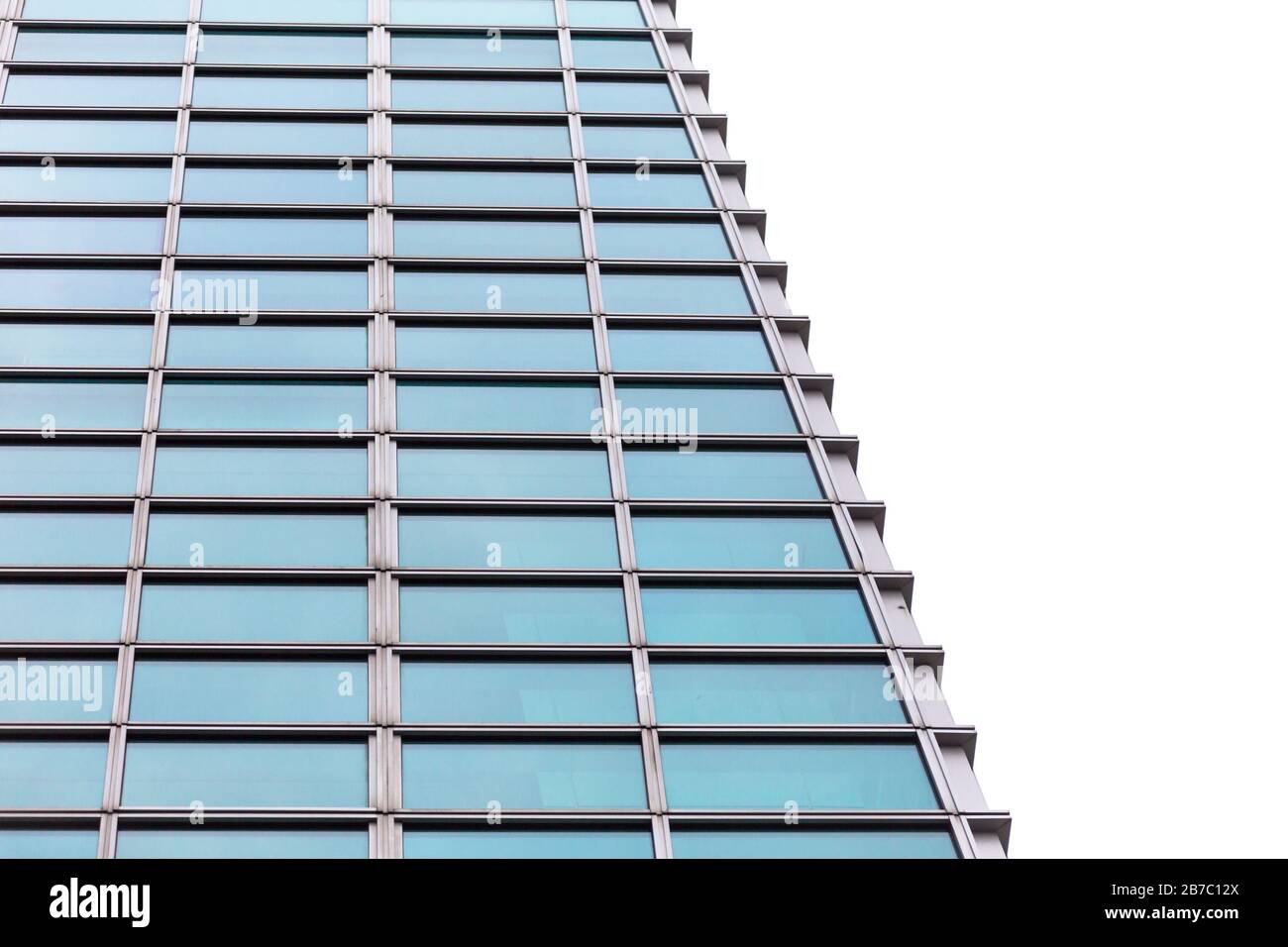 Close up external building window facade of tallest building in Taiwan ...
