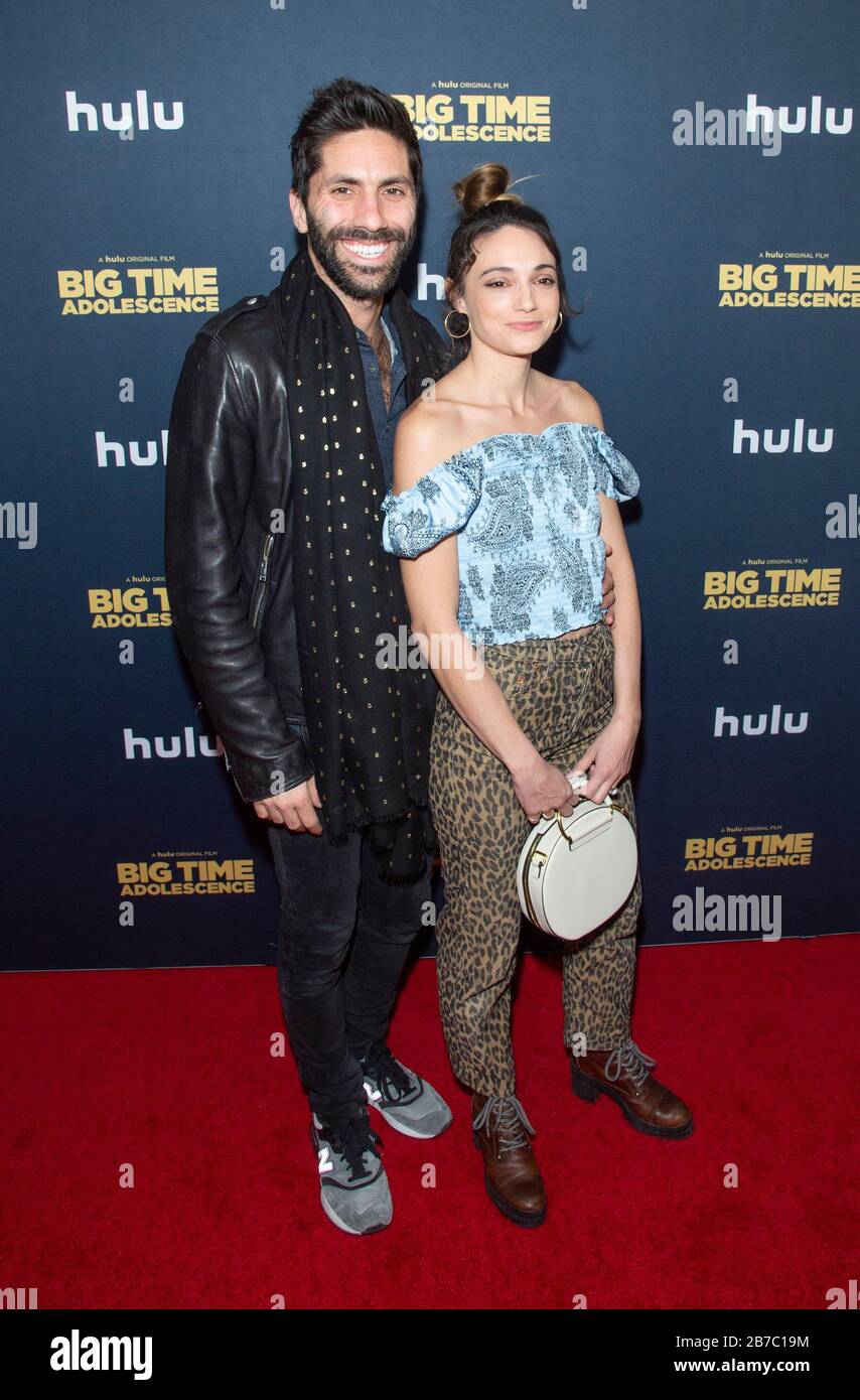 New York, NY - March 5, 2020: Nev Schulman and Laura Perlongo attend ...