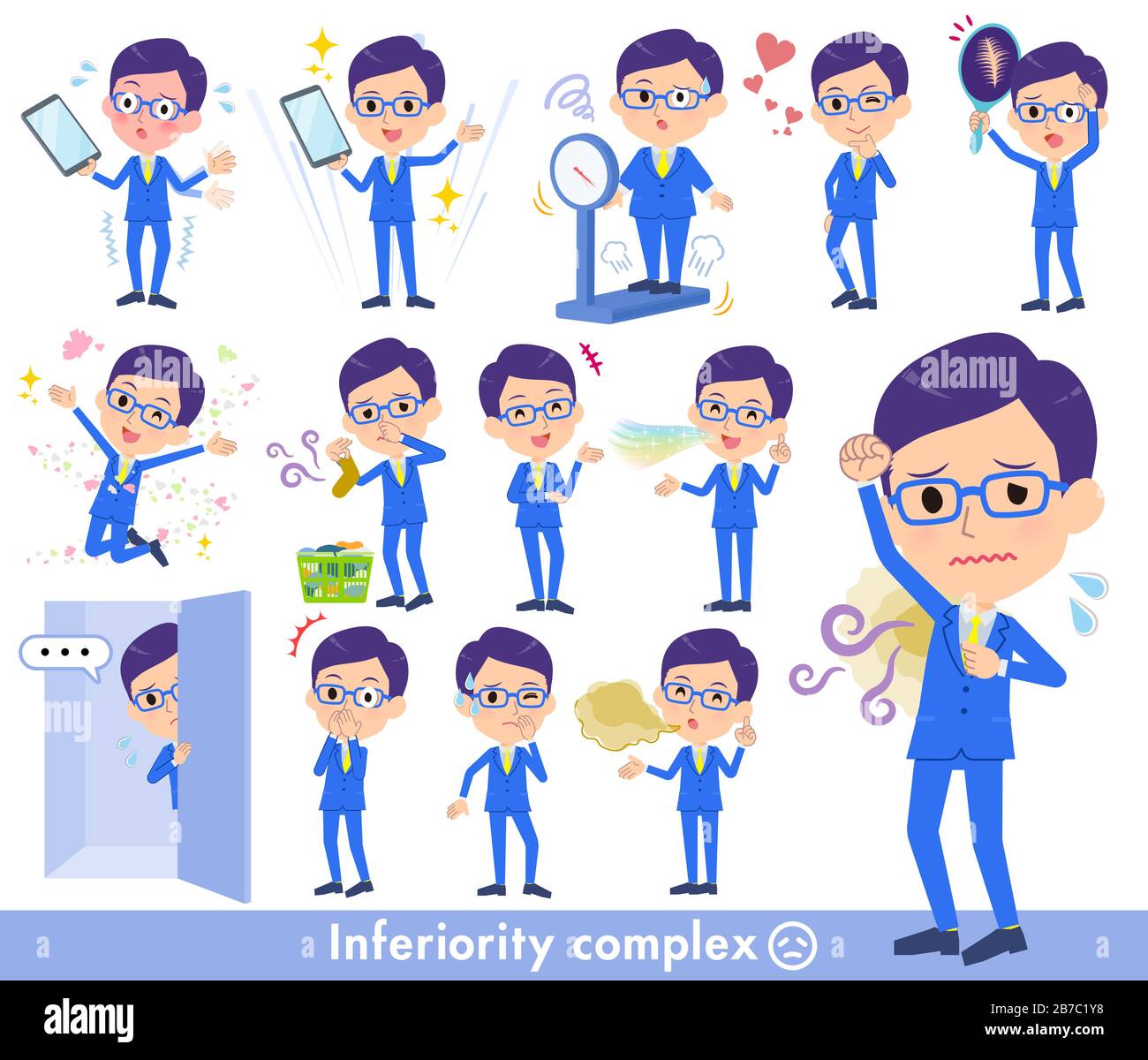 A set of men on inferiority complex.There are actions suffering from ...