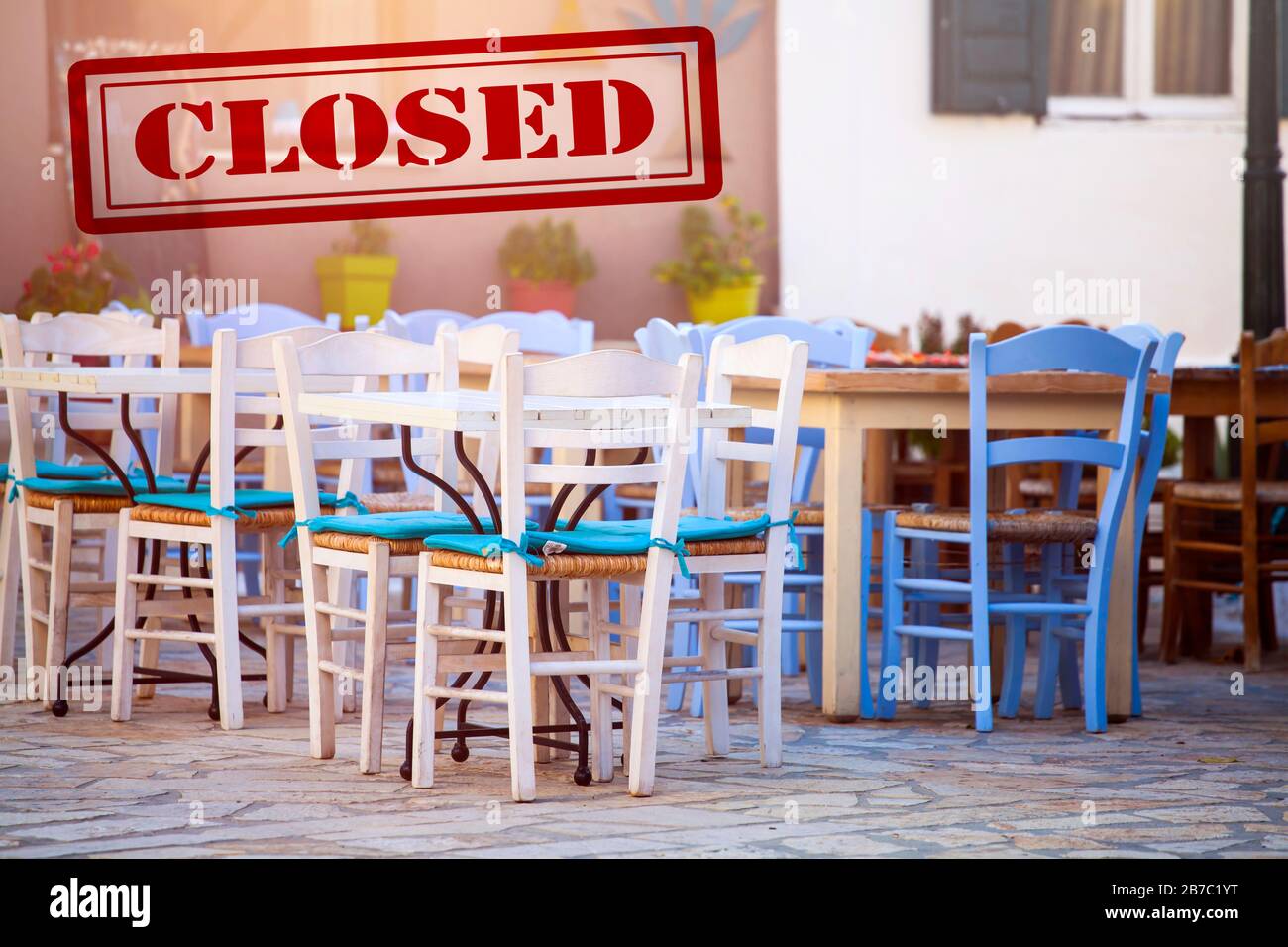 Closed restaurant and cafeterias. Precautionary security measures to ...