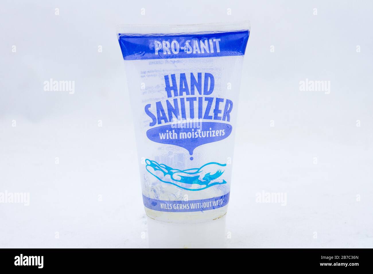 Alberton, South Africa - a bottle of Pro-Sanit hand sanitizer isolated ...