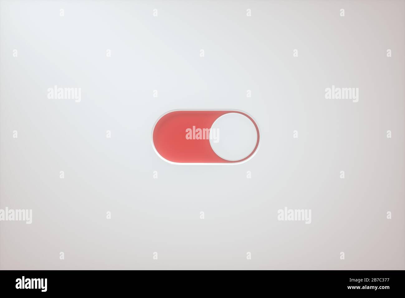 Slide switch and touch button, science and technology, 3d rendering ...