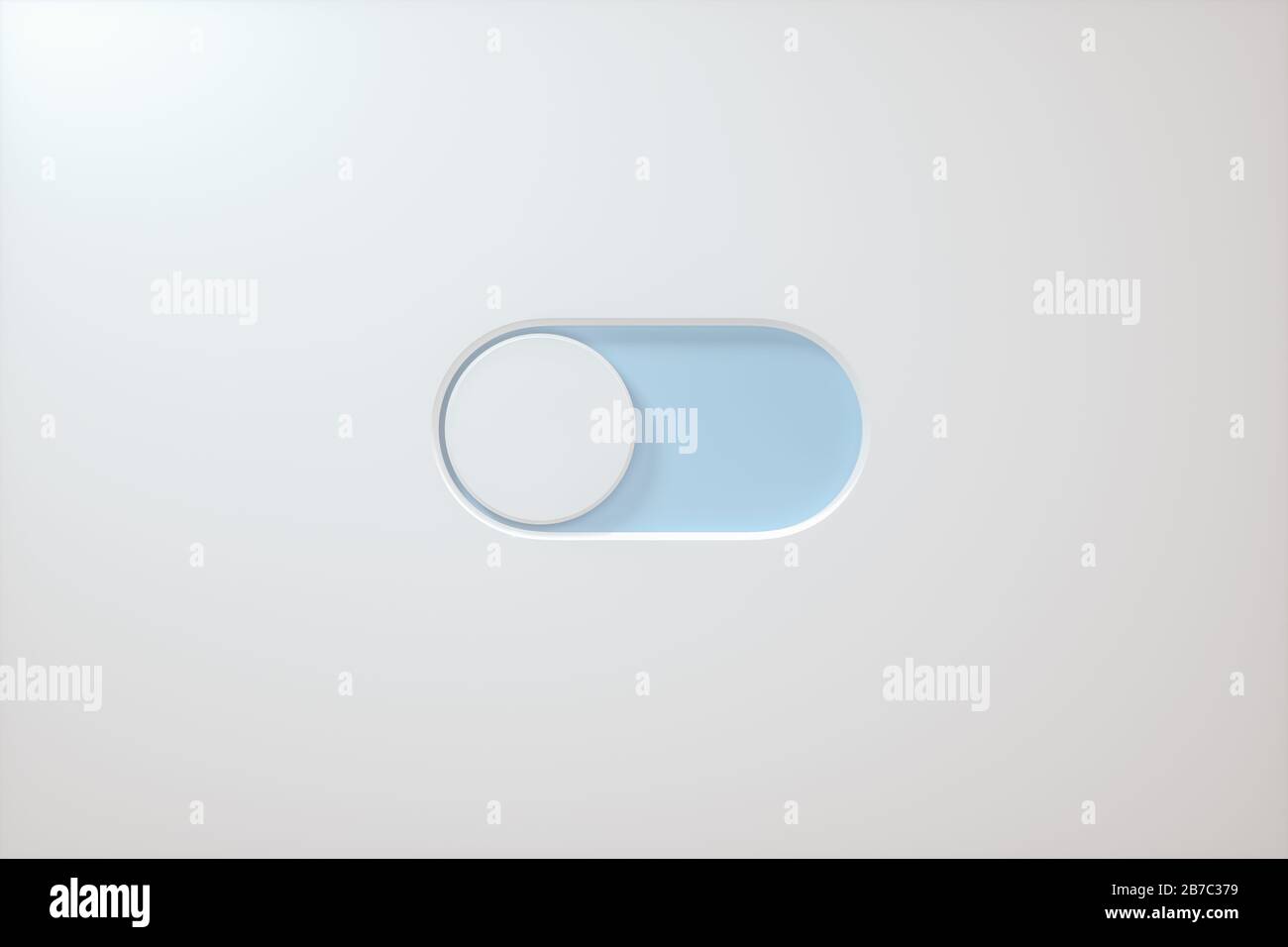 Slide switch and touch button, science and technology, 3d rendering ...