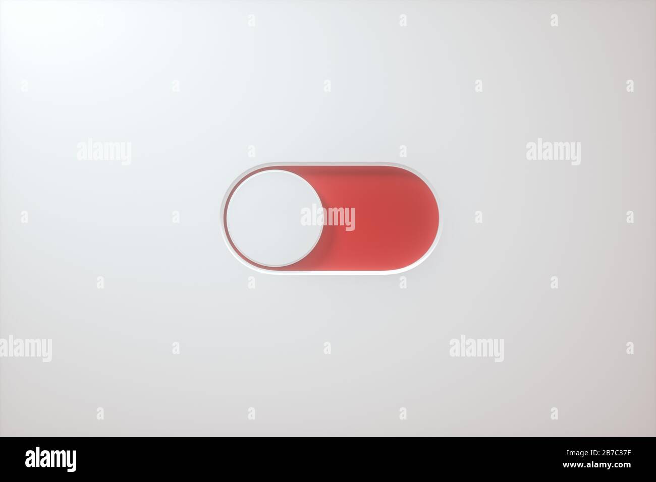 Slide switch and touch button, science and technology, 3d rendering ...