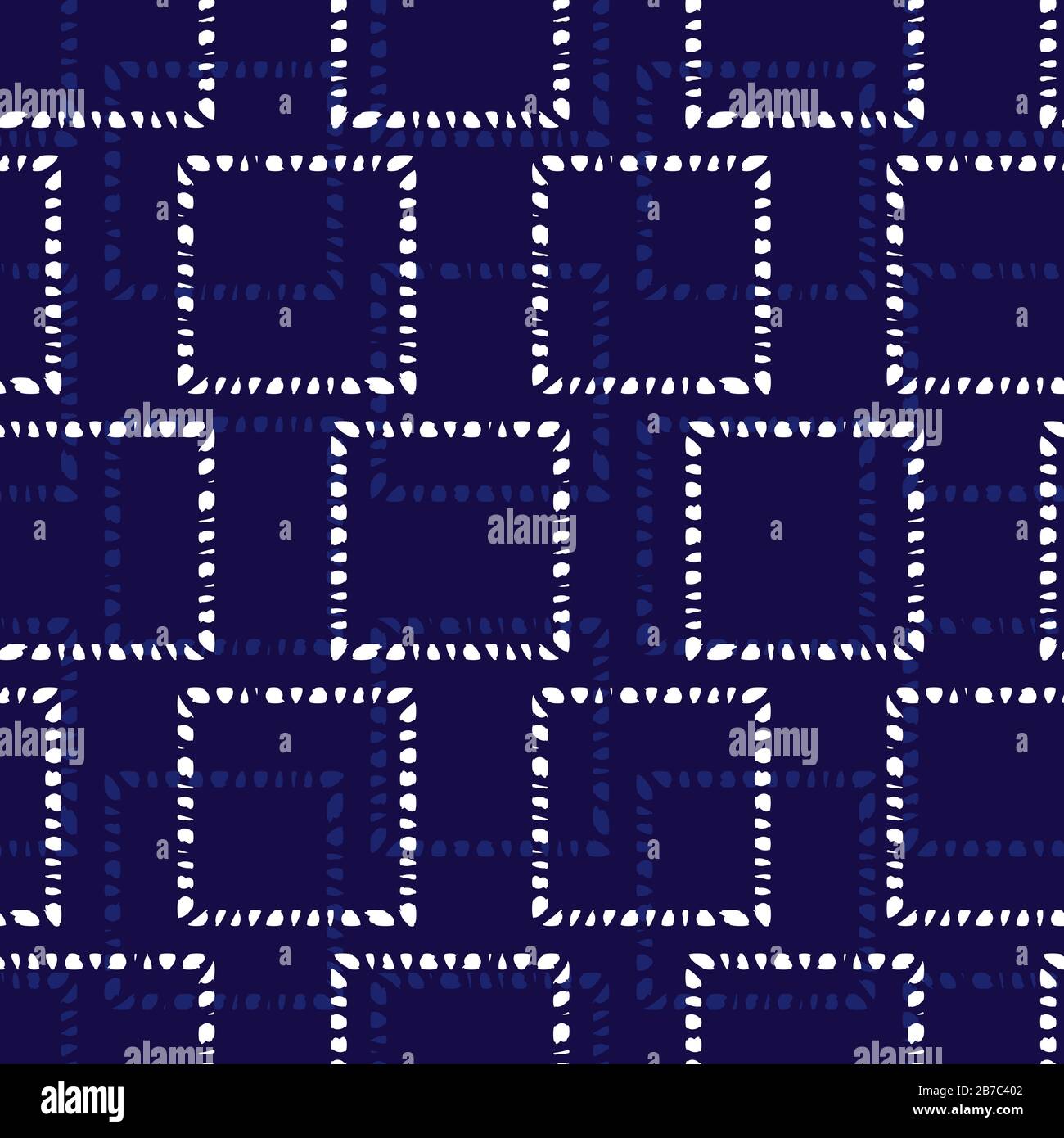 Vector blue monochrome simple large squares seamless pattern. Suitable ...