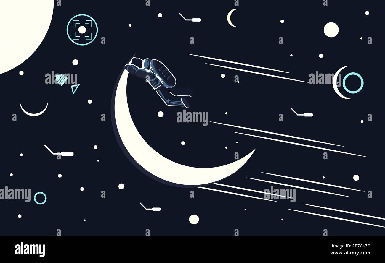 Moon explorer Stock Vector Images - Alamy