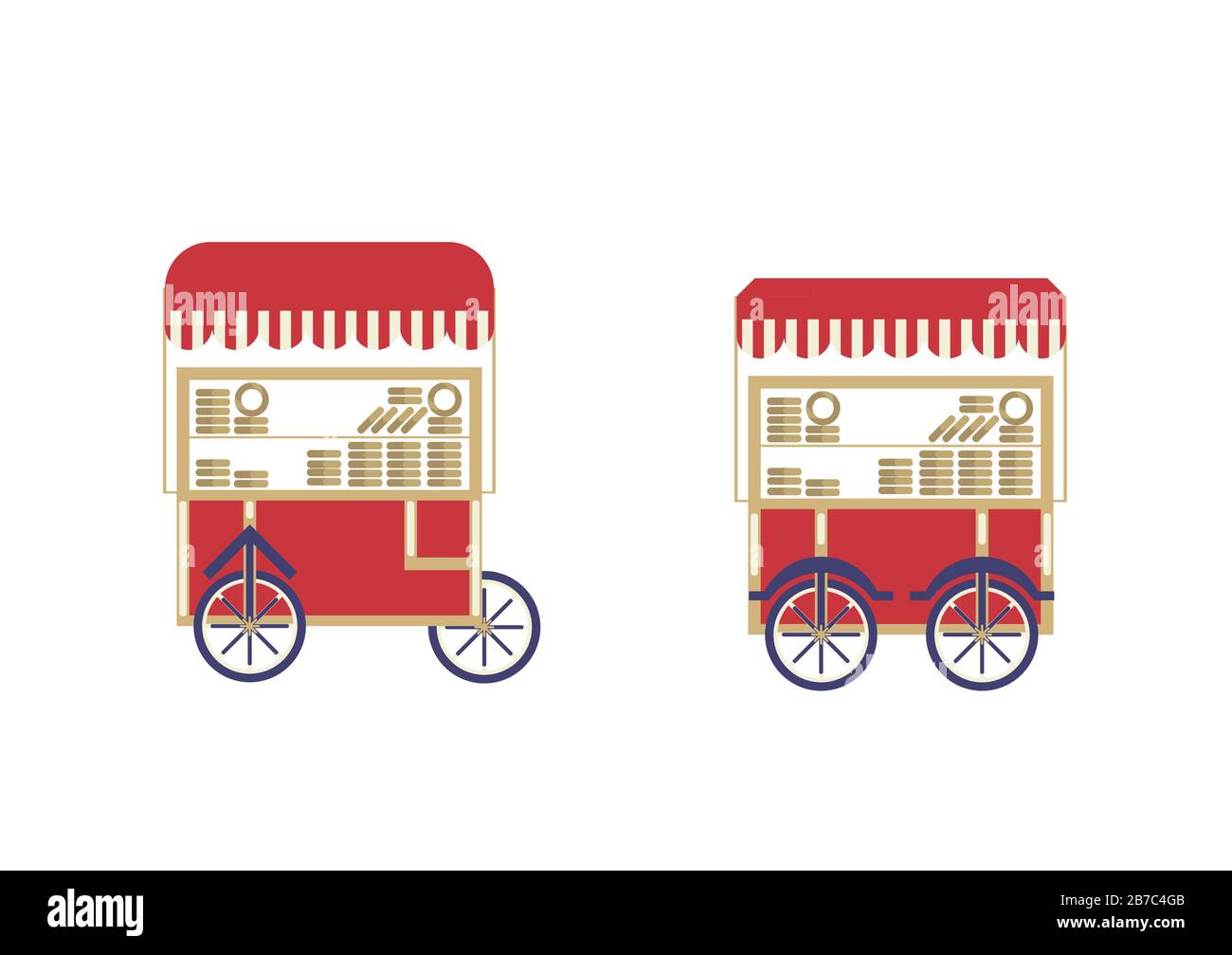 Mobile carts Cut Out Stock Images & Pictures - Alamy