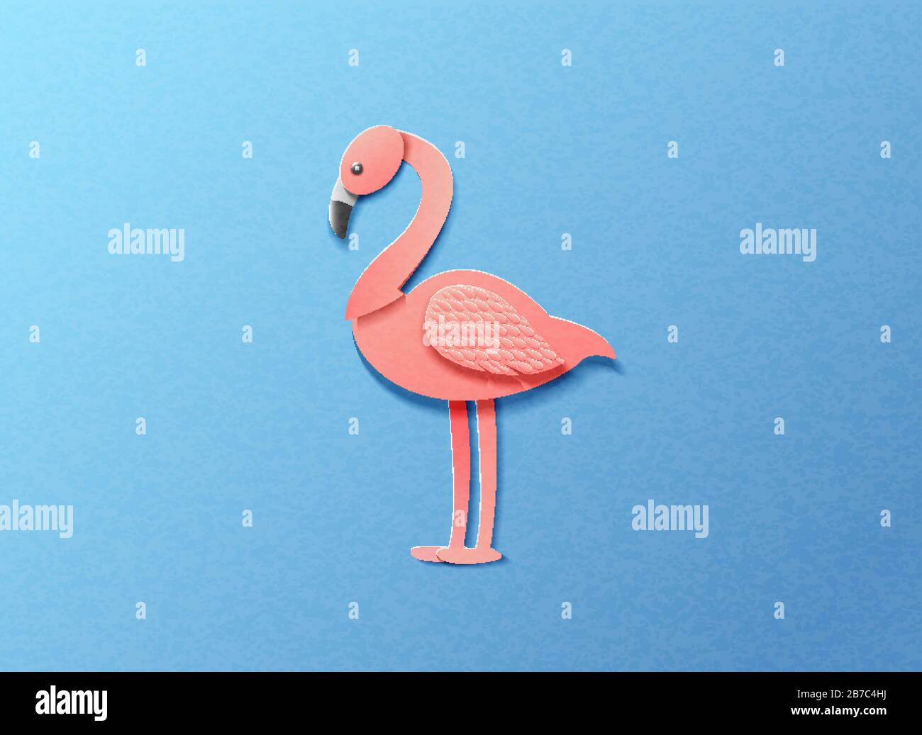 Flamingo minimal vector Stock Vector Images - Alamy