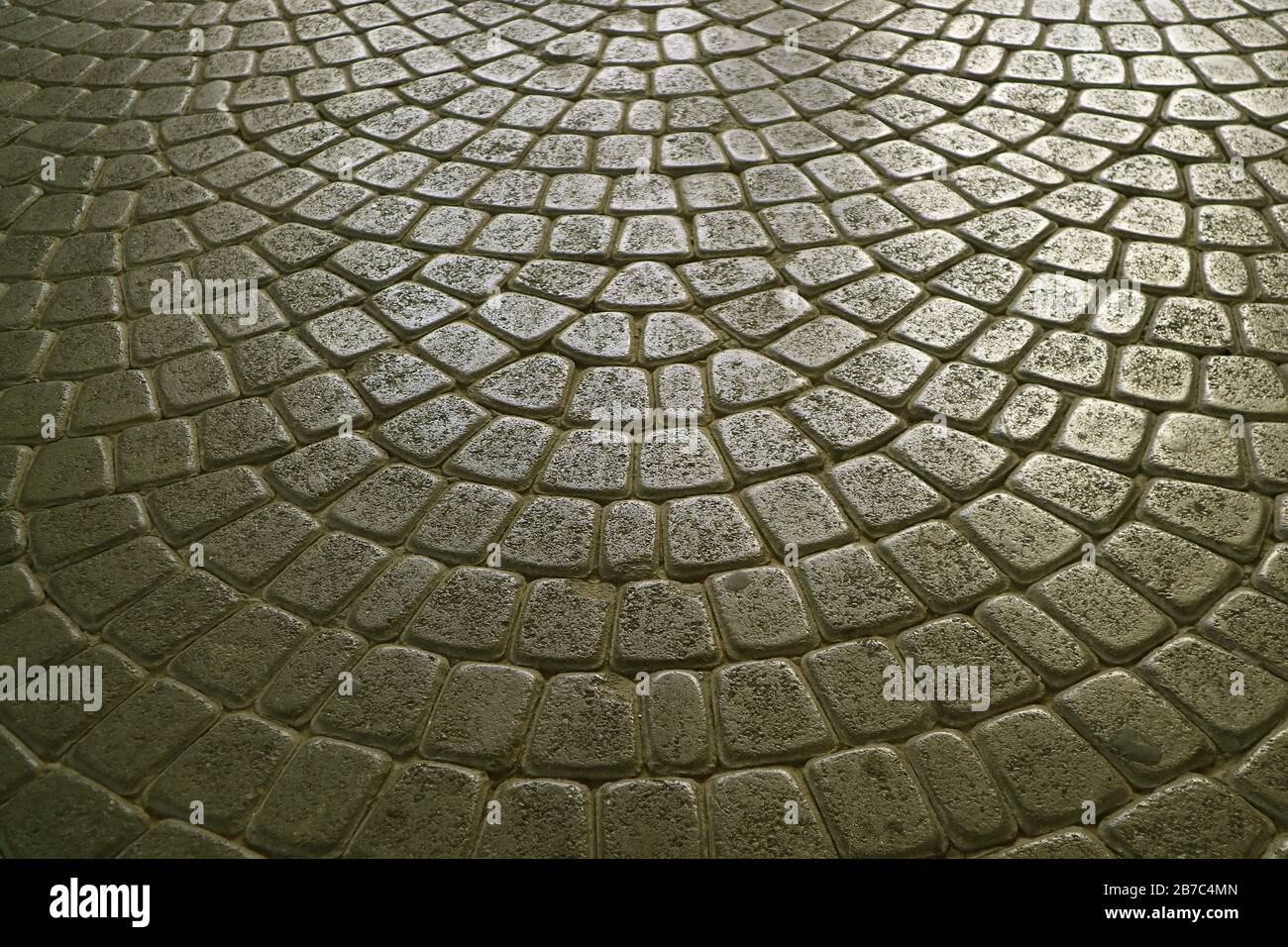 Circle pattern stone block paving hi-res stock photography and images ...
