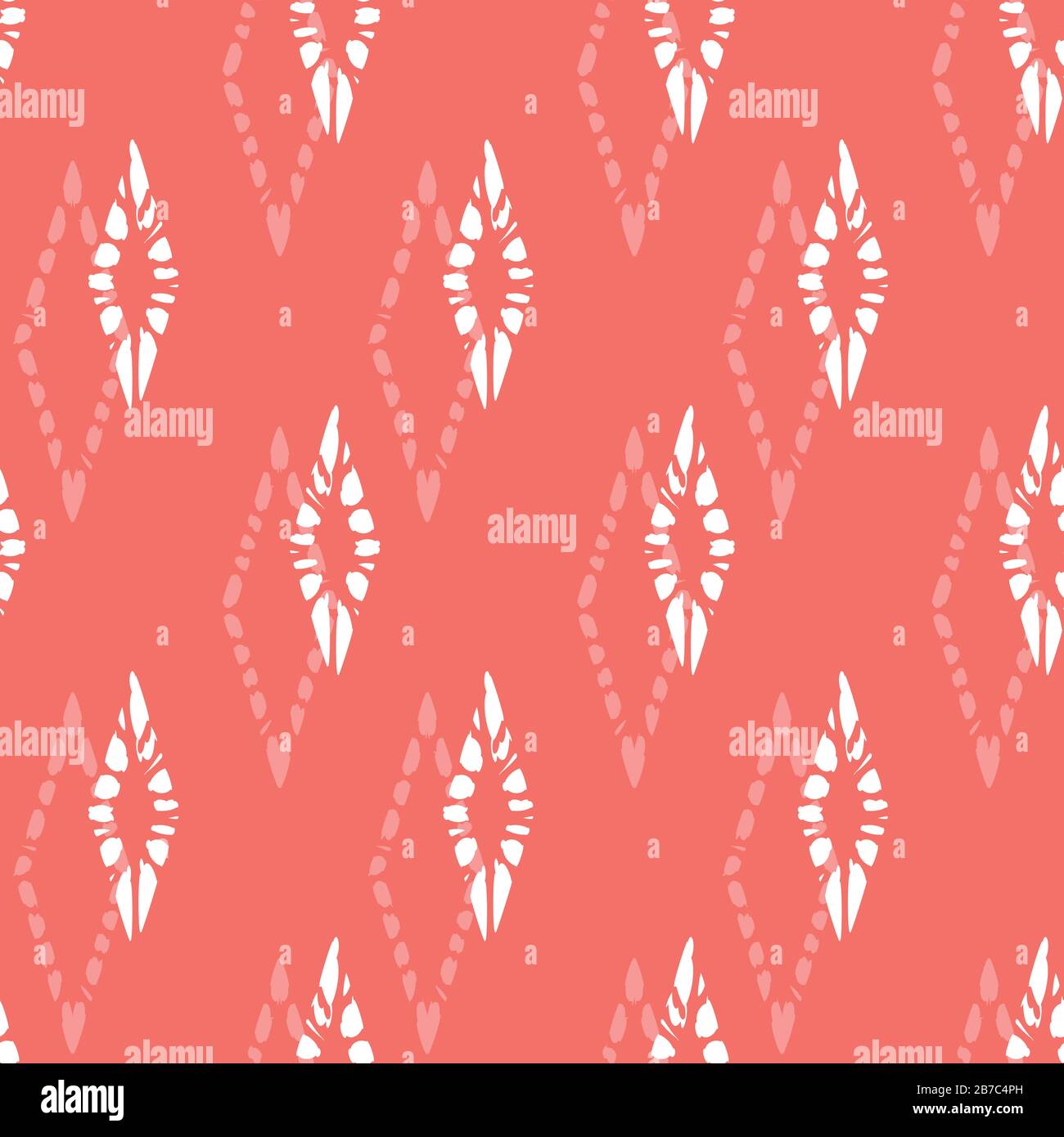 Vector red monochrome simple diamond polka dot seamless pattern ...