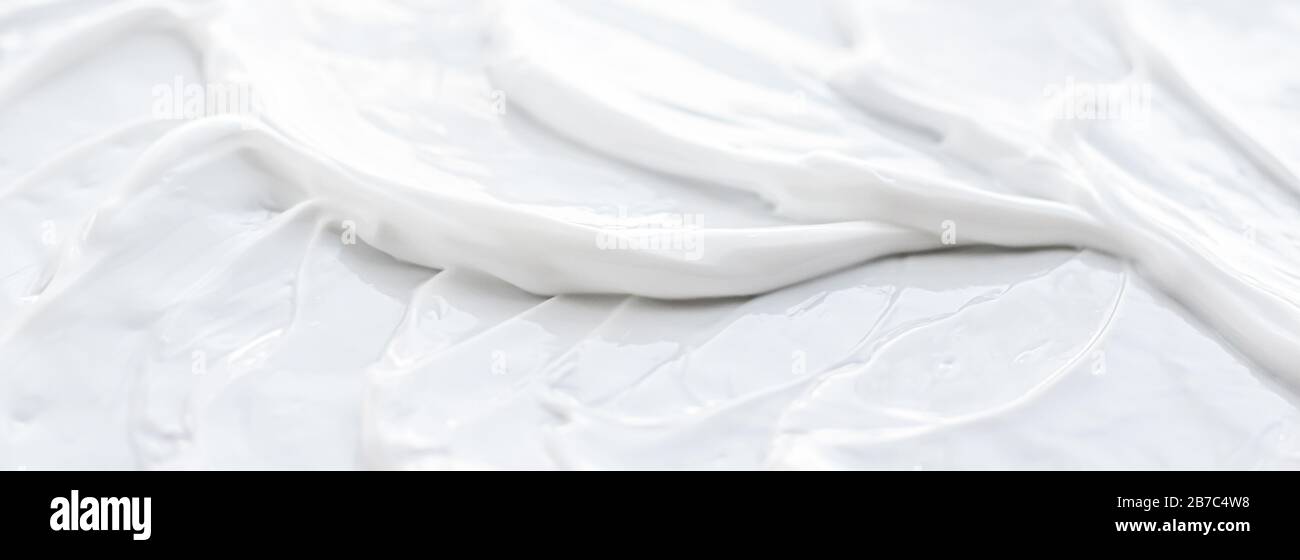 Skincare cosmetics and cream product texture or antibacterial liquid ...