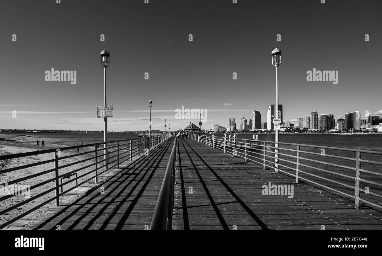 Pier shot Black and White Stock Photos & Images - Alamy