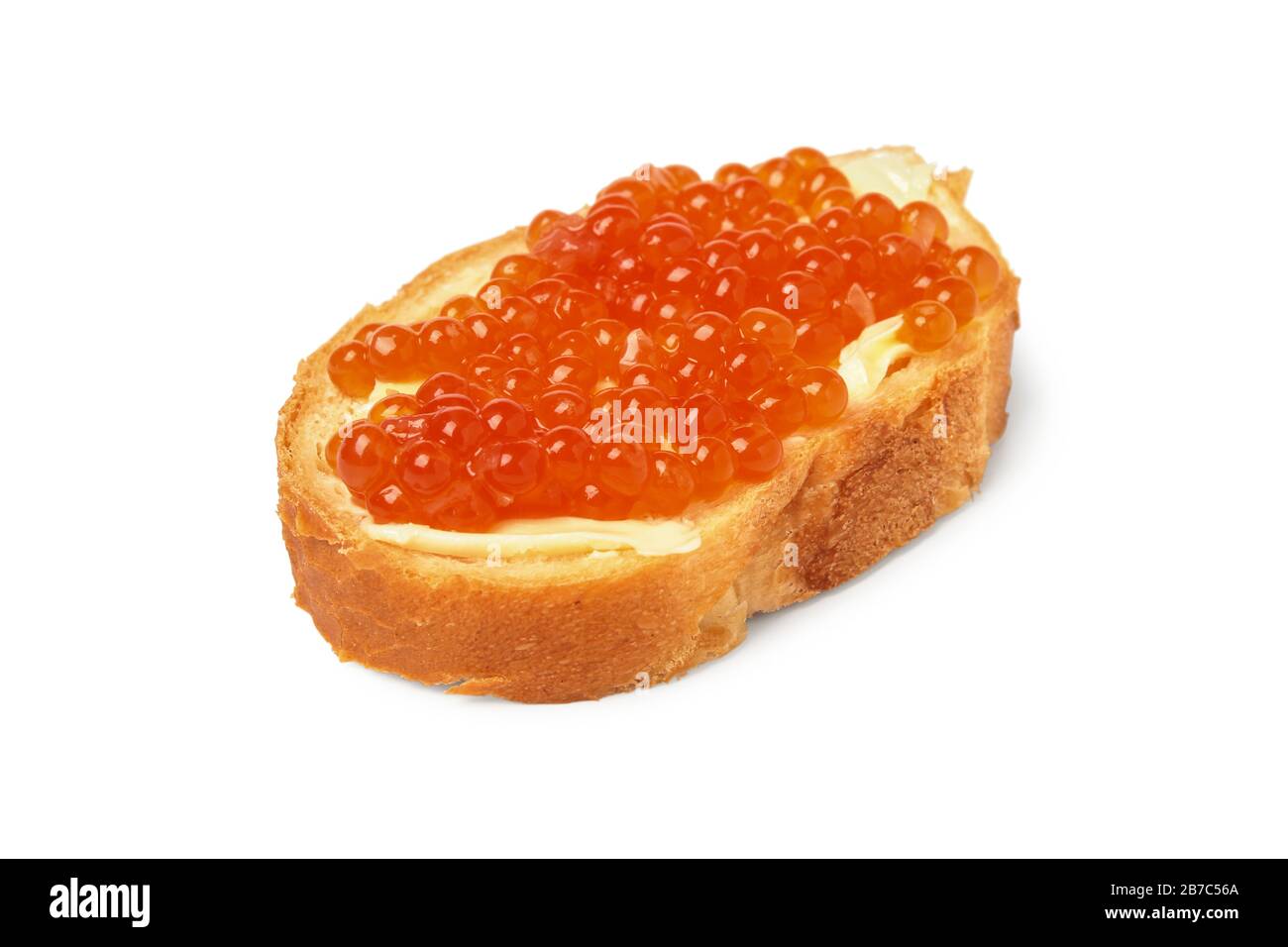Salmon egg sandwich on Cut Out Stock Images & Pictures - Alamy