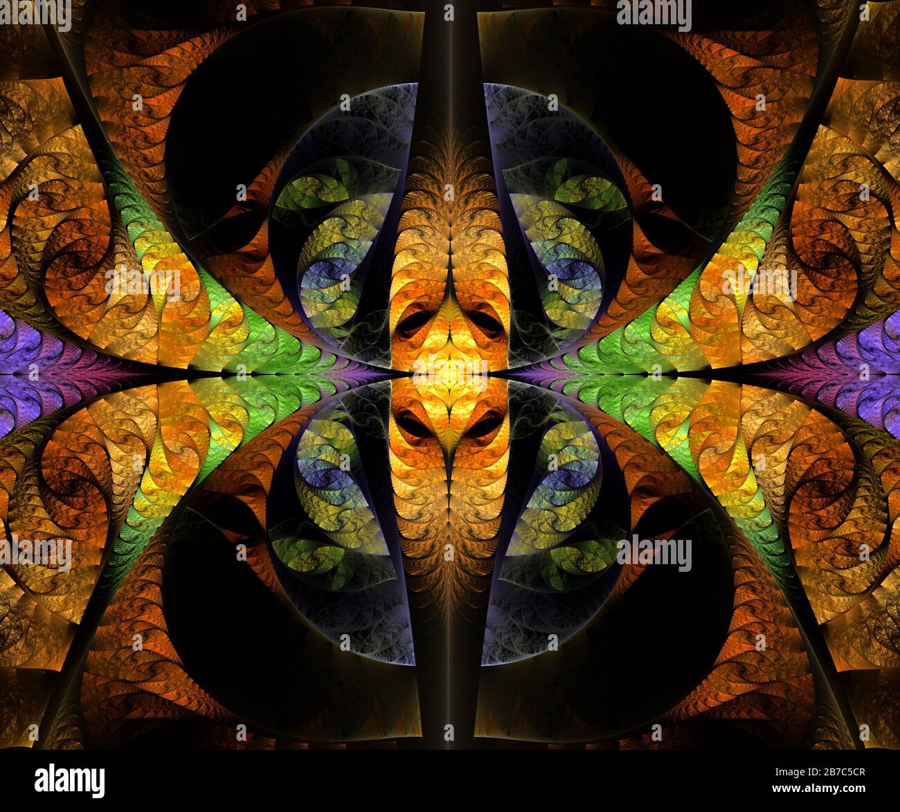 Computer generated fractal artwork for creative art,design and ...