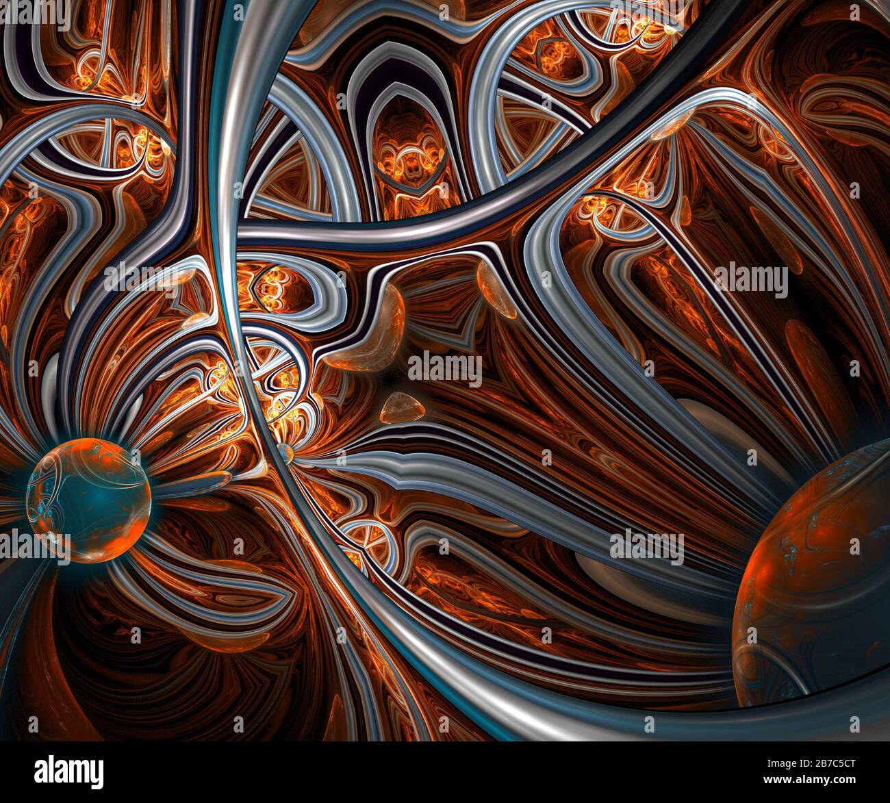 Computer generated fractal artwork for creative art,design and ...