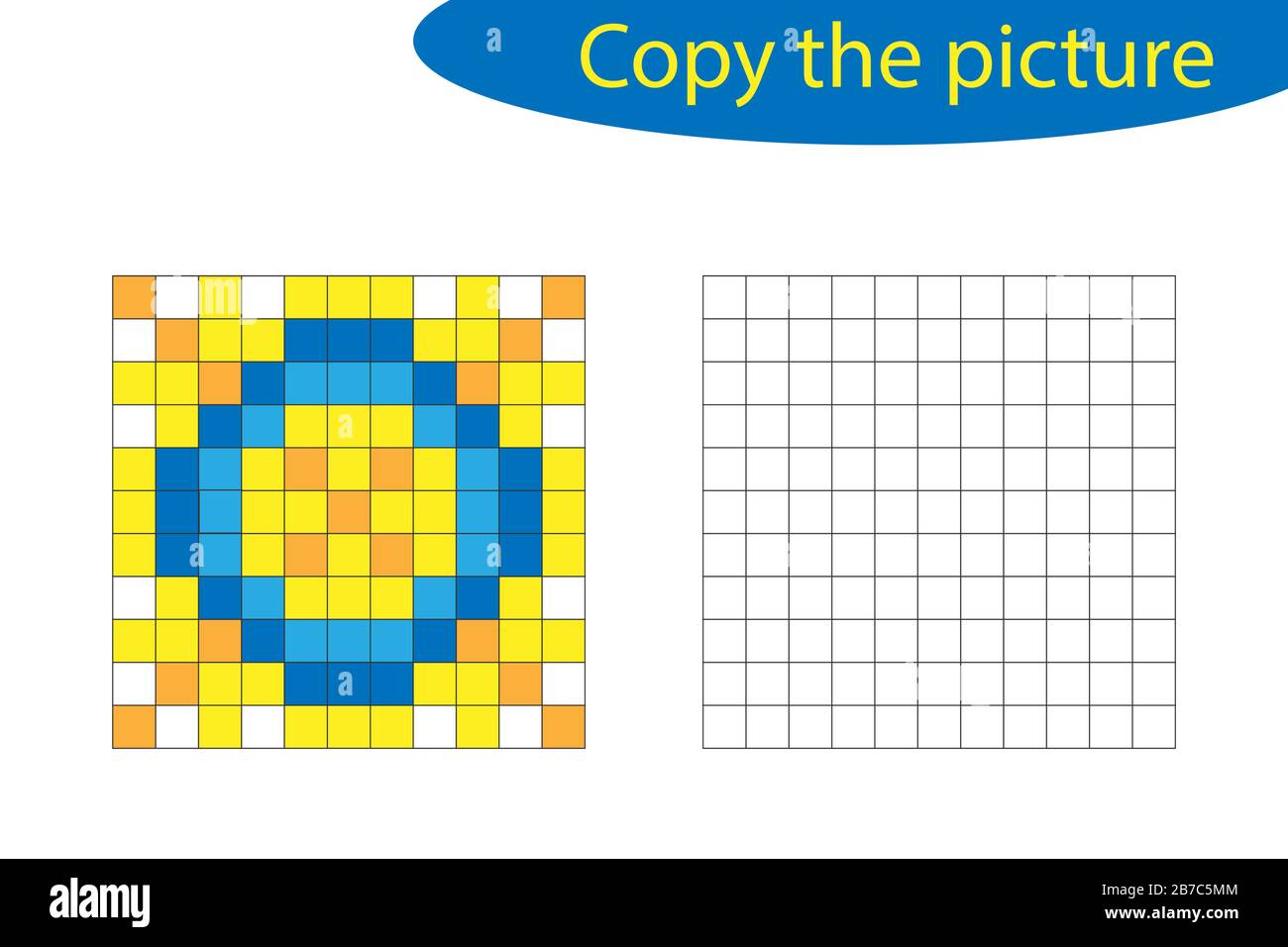 Copy the picture, pixel art, mandala cartoon, drawing skills training ...