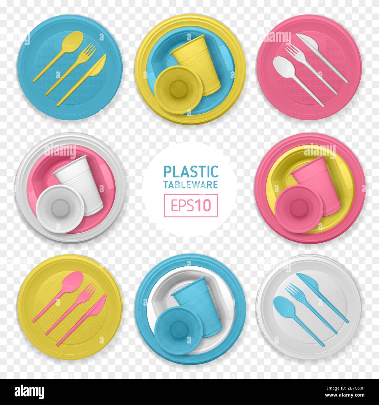Disposable dishes Stock Vector Images - Alamy