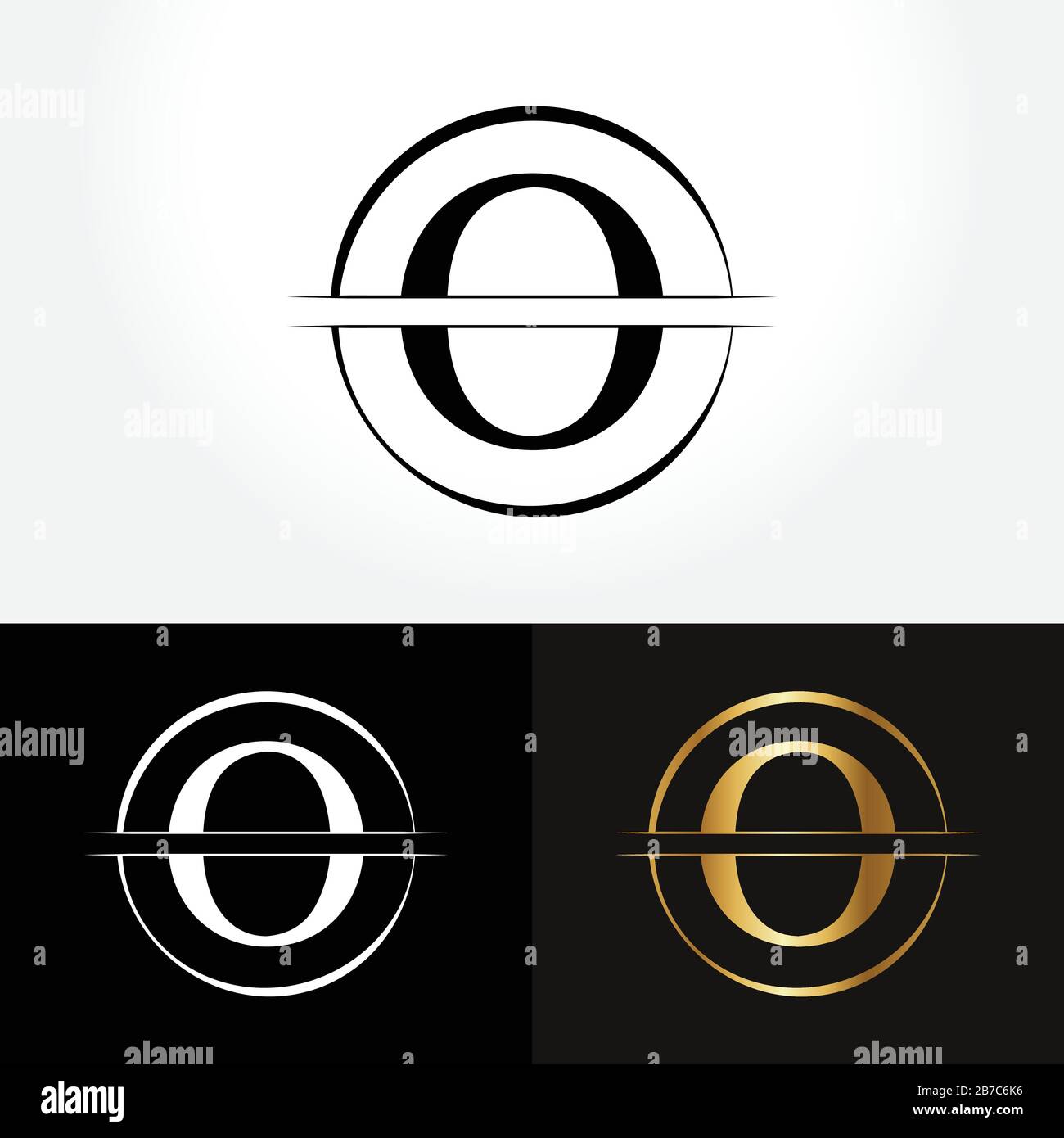 Initial Circle Letter O Logo Design Business Vector Template. Creative ...